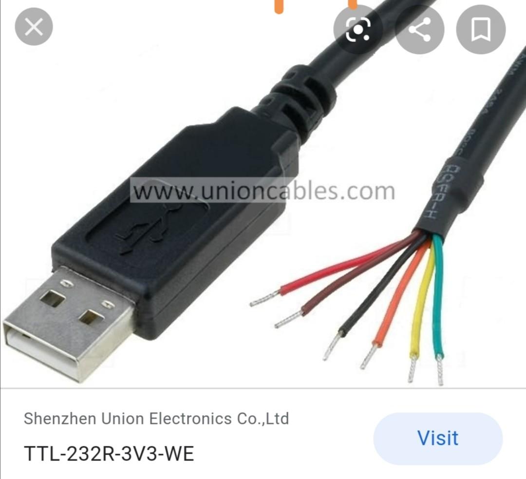 USB to TTL Serial cable (3.3v and 5v), Computers & Tech, Parts ...