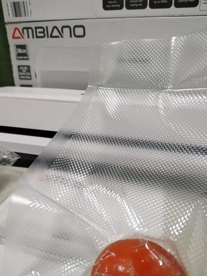 Vacuum Food Sealer Sealing Machine Textured Embossed Plastic Roll Bags ...