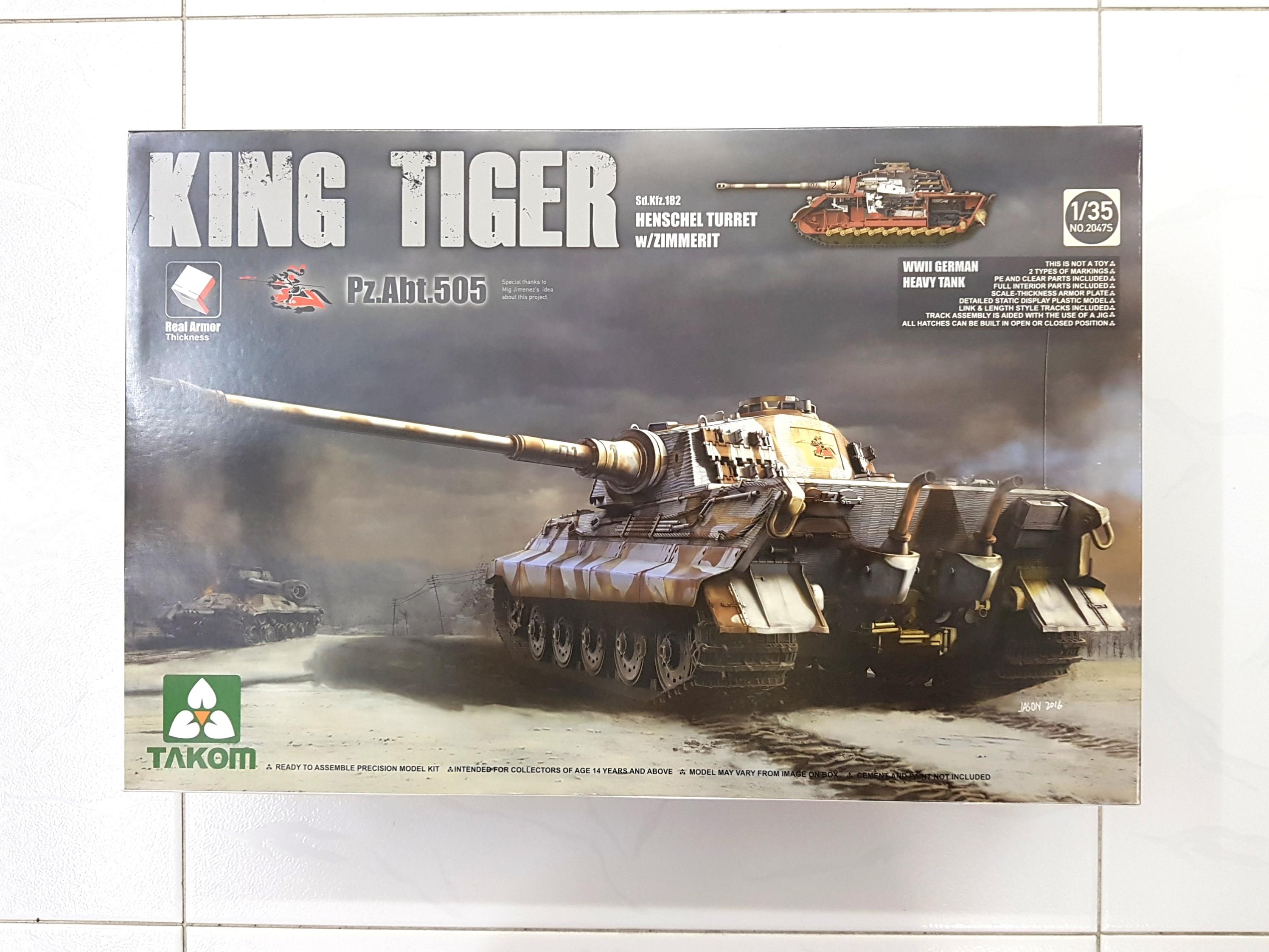 1/35 #2047S Takom German King Tiger Sd Kfz 182 Henschel Turret /w ...