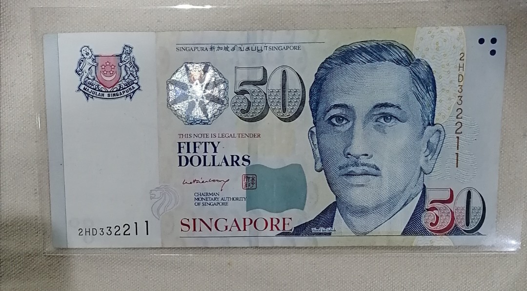 Rare LHL potrait $50 notes 332211 - descending x repeater, Hobbies ...