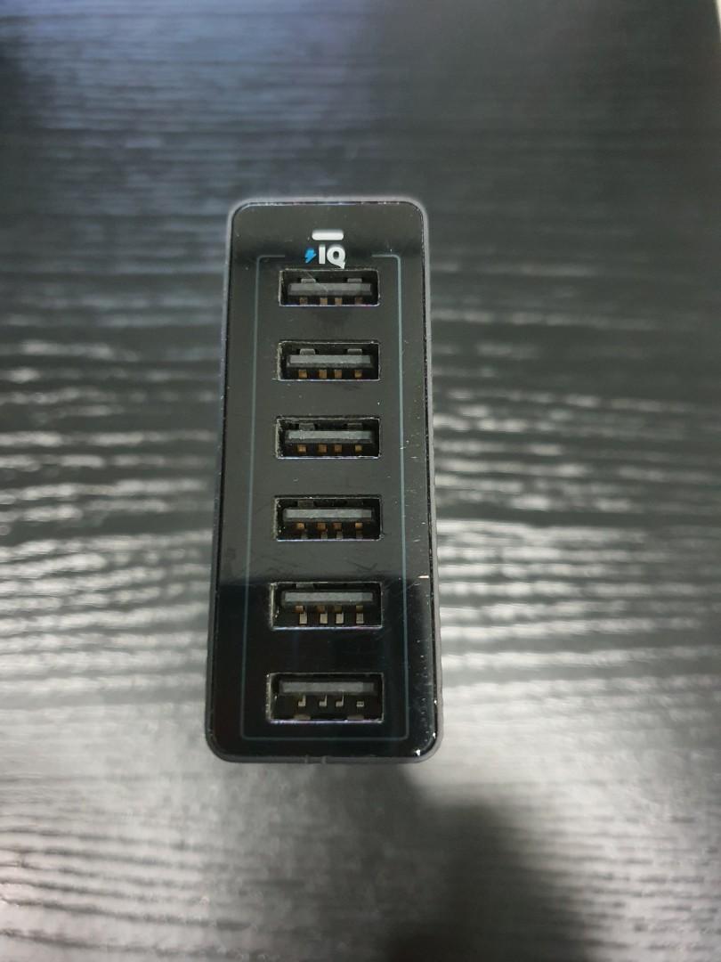 Anker Powerport 6 USB ports. Power IQ fast charging, Mobile Phones ...