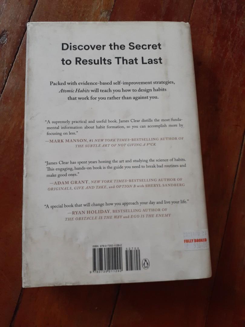 Atomic Habits James Clear Hardbound, Hobbies & Toys, Books & Magazines ...