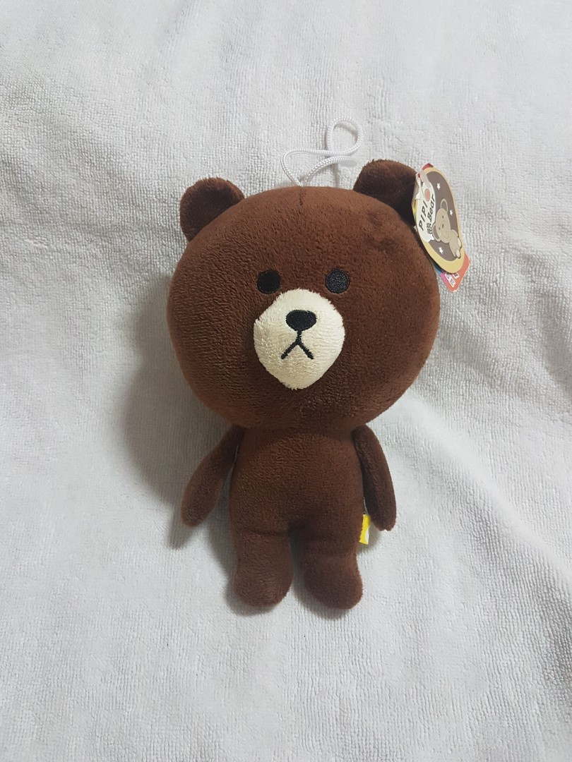 Authentic Pipi Bear Line Friends Brown Bear Plush Soft Toy, Hobbies & Toys, Toys & Games on ...
