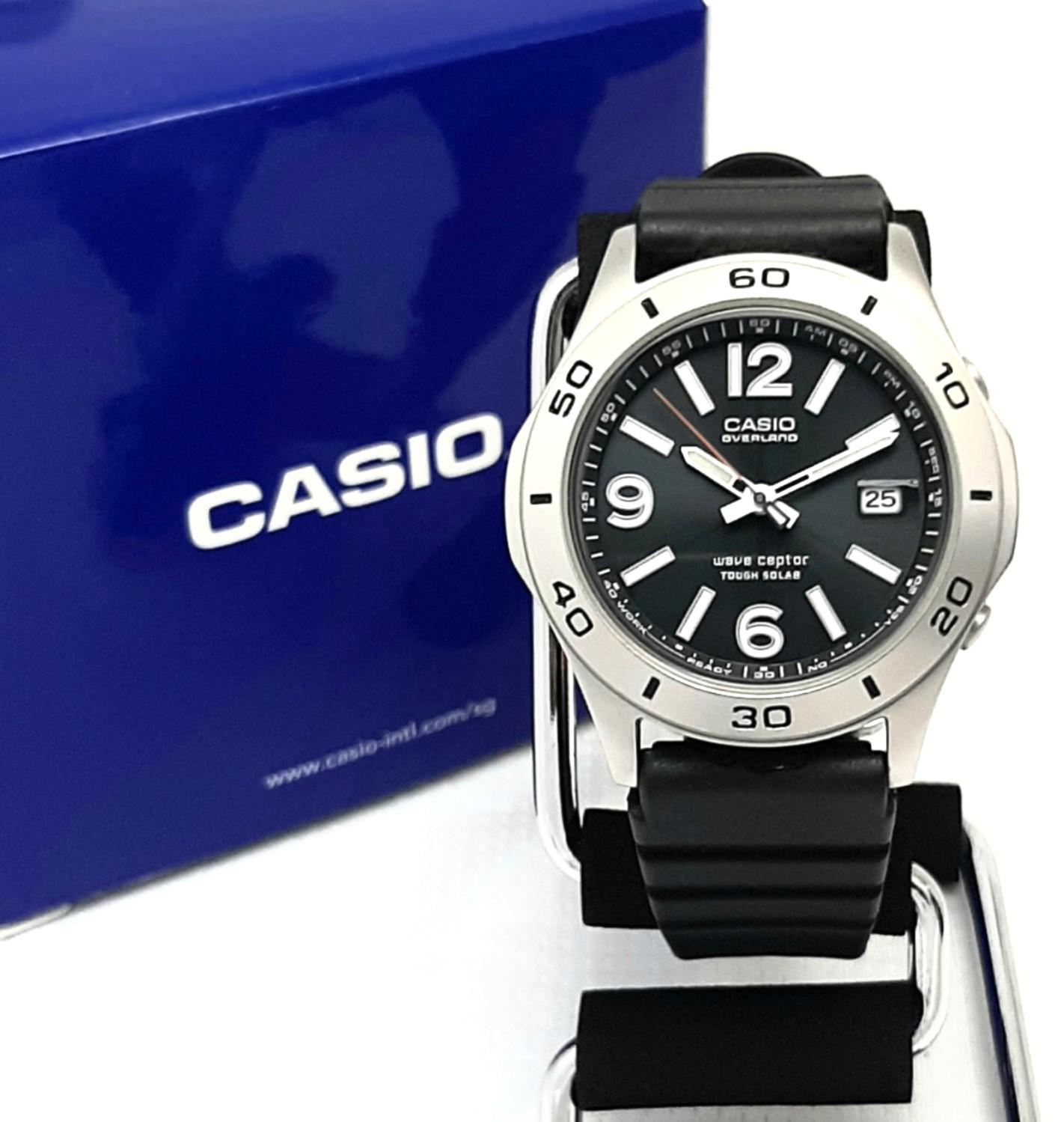 "Sold" Casio Overland OVW110 Wave Ceptor Auto Calender Tough Solar G ...