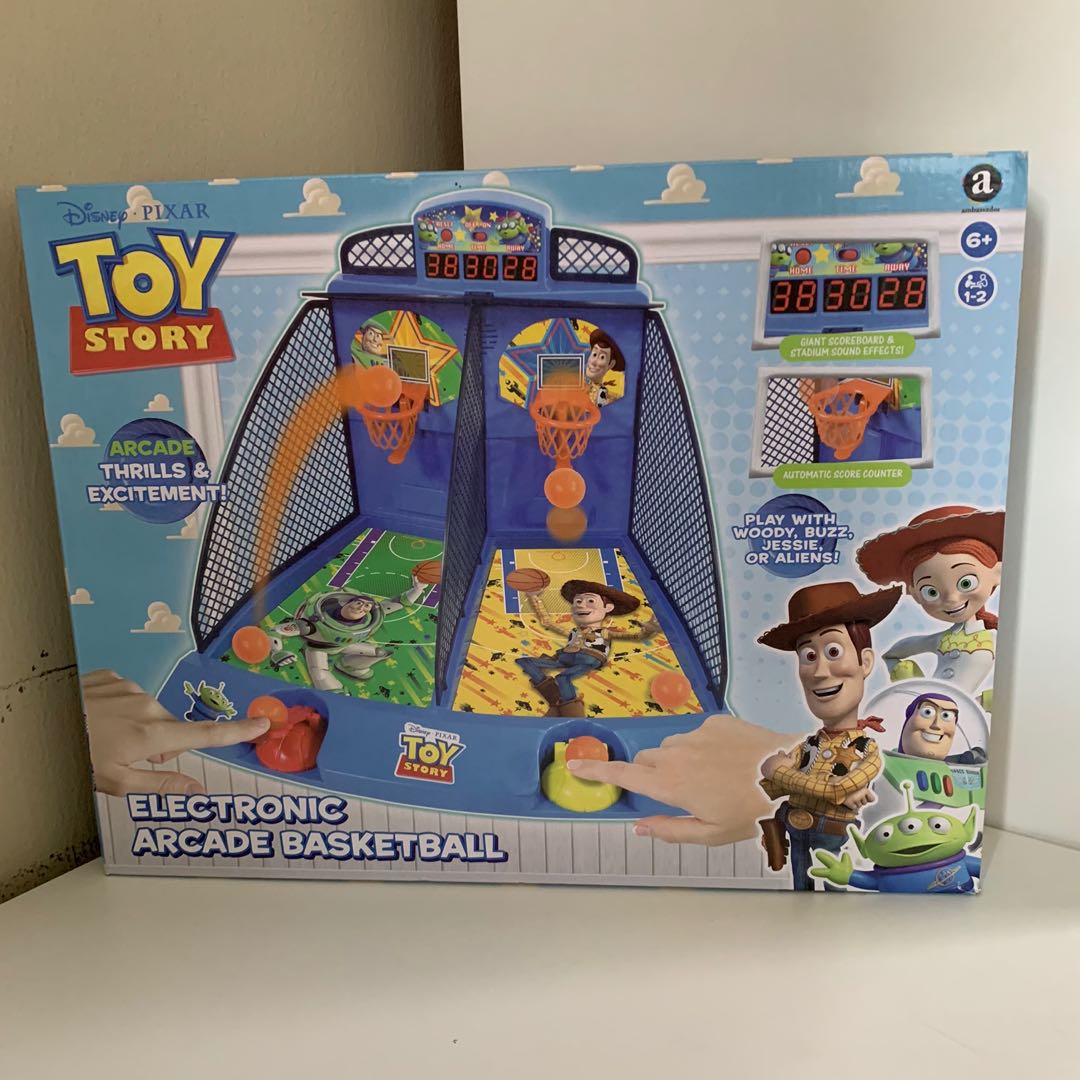 Disney Pixar Toy Story Electronic Arcade Basketball Game, Toys & Games ...