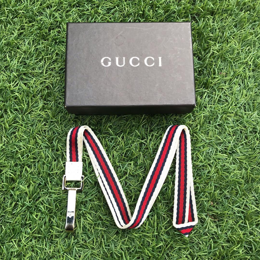 GUCCI LANYARD WHITE ORIGINAL, Luxury, Accessories on Carousell