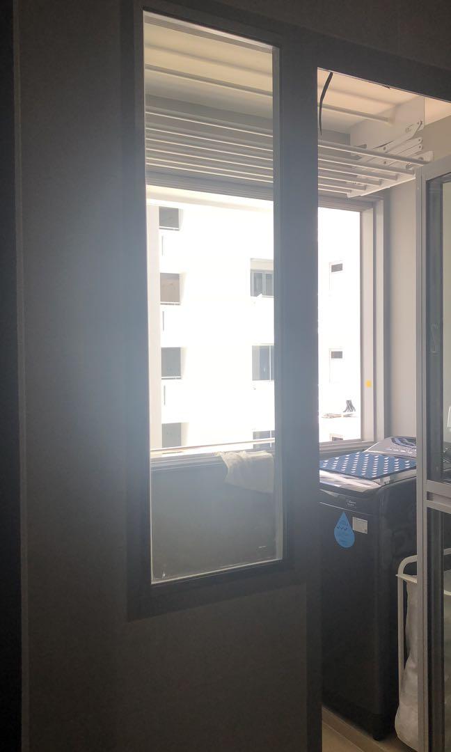 Hdb retractable clothes drying rack, Furniture & Home Living, Bathroom ...