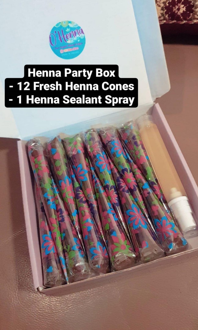 Henna Party- 12 Henna Cone Box, Hobbies & Toys, Stationery & Craft ...