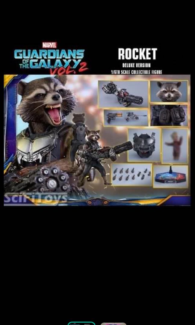 Hot toys GOTG Vol 2 Rocket deluxe, Hobbies & Toys, Toys & Games on ...