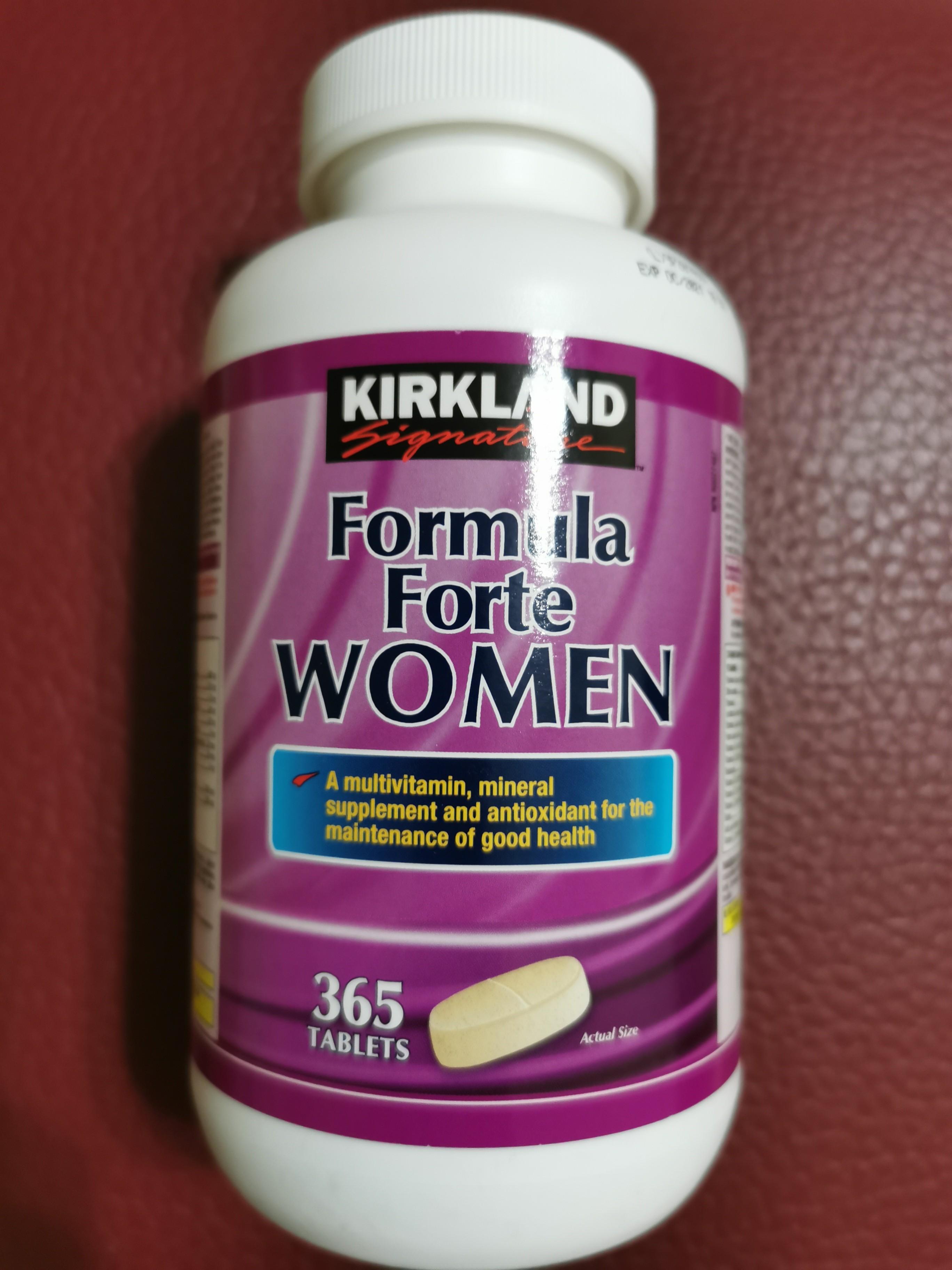 Kirkland Formula Forte Women, 健康及營養食用品, 健康補充品, 健康補充品 - 維他命及補充品 - Carousell