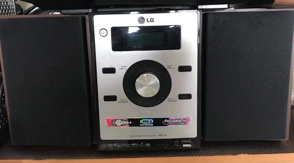 LG Mini-Component with Wooden Speakers, Audio, Soundbars, Speakers ...