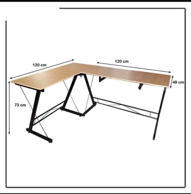 L-SHAPED COMPUTER TABLE, Furniture & Home Living, Furniture, Tables ...