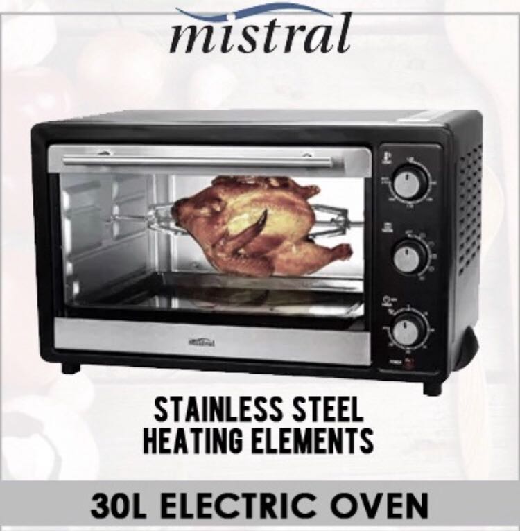 Mistral 30L Oven with Rotisserie & Convection, TV & Home Appliances ...