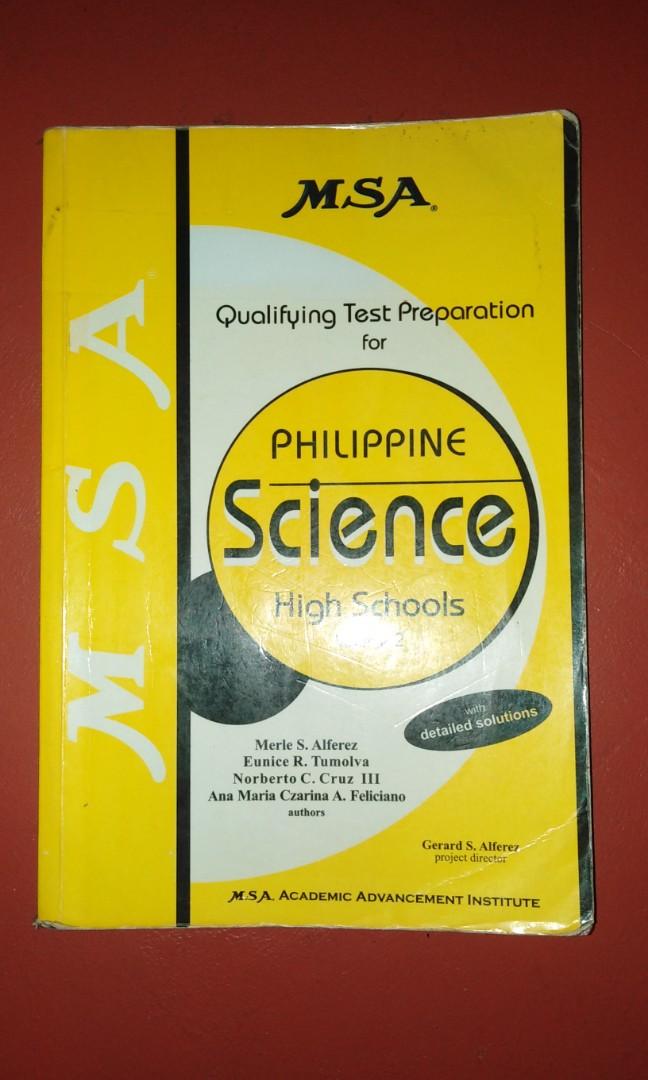 MSA Science Highschool Entrance Exams Reviewer, Hobbies & Toys, Books ...