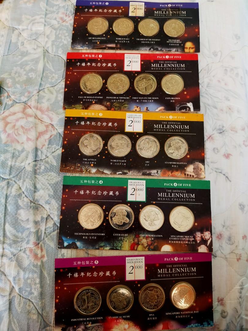 Official Millennium medal collection, Vintage & Collectibles, Currency ...