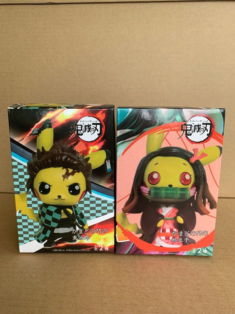 Pikachu/Demon Slayer crossover figurines., Hobbies & Toys, Toys & Games ...