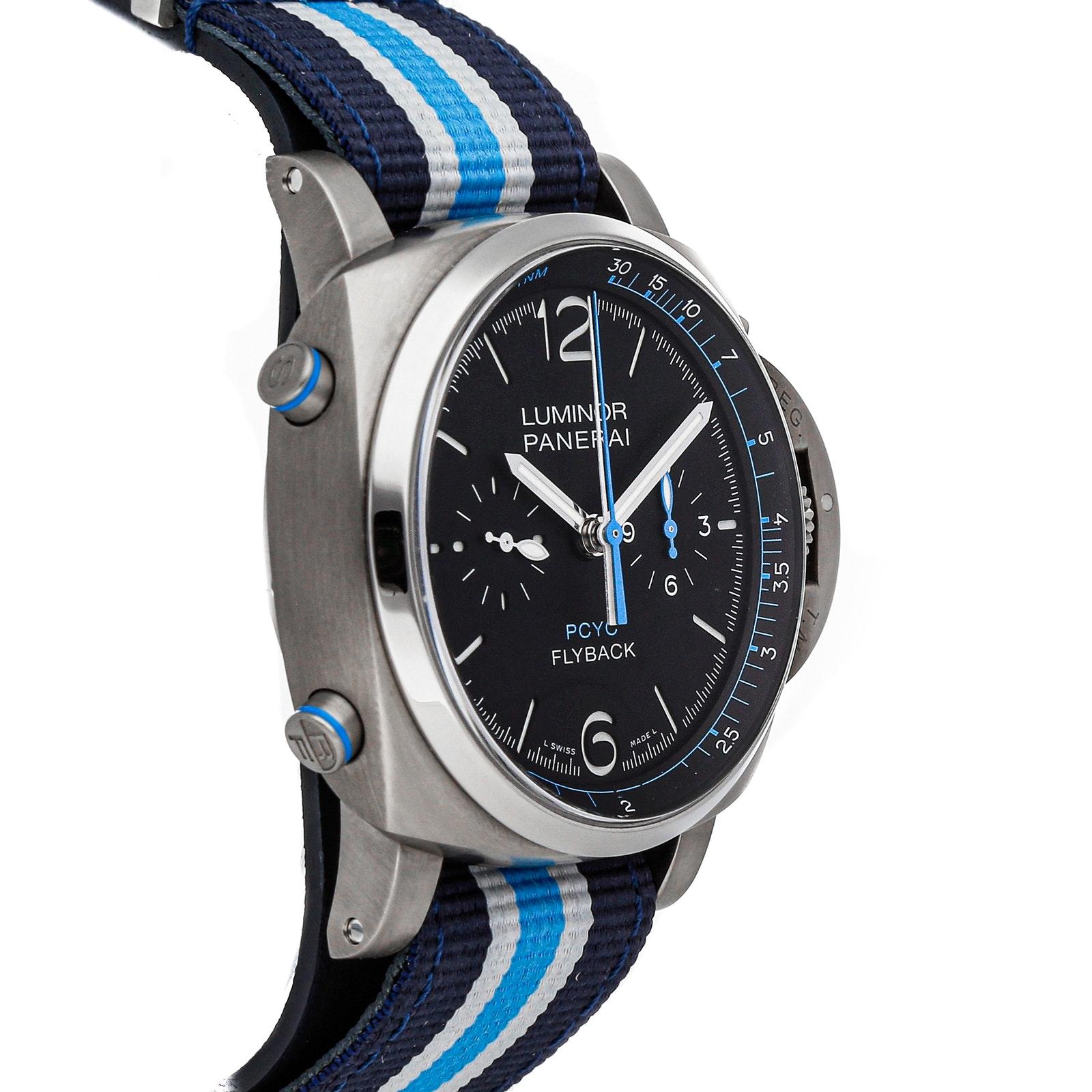 Pre-Owned Panerai Luminor Yachts Challenge PCYC Flyback Chronograph PAM ...