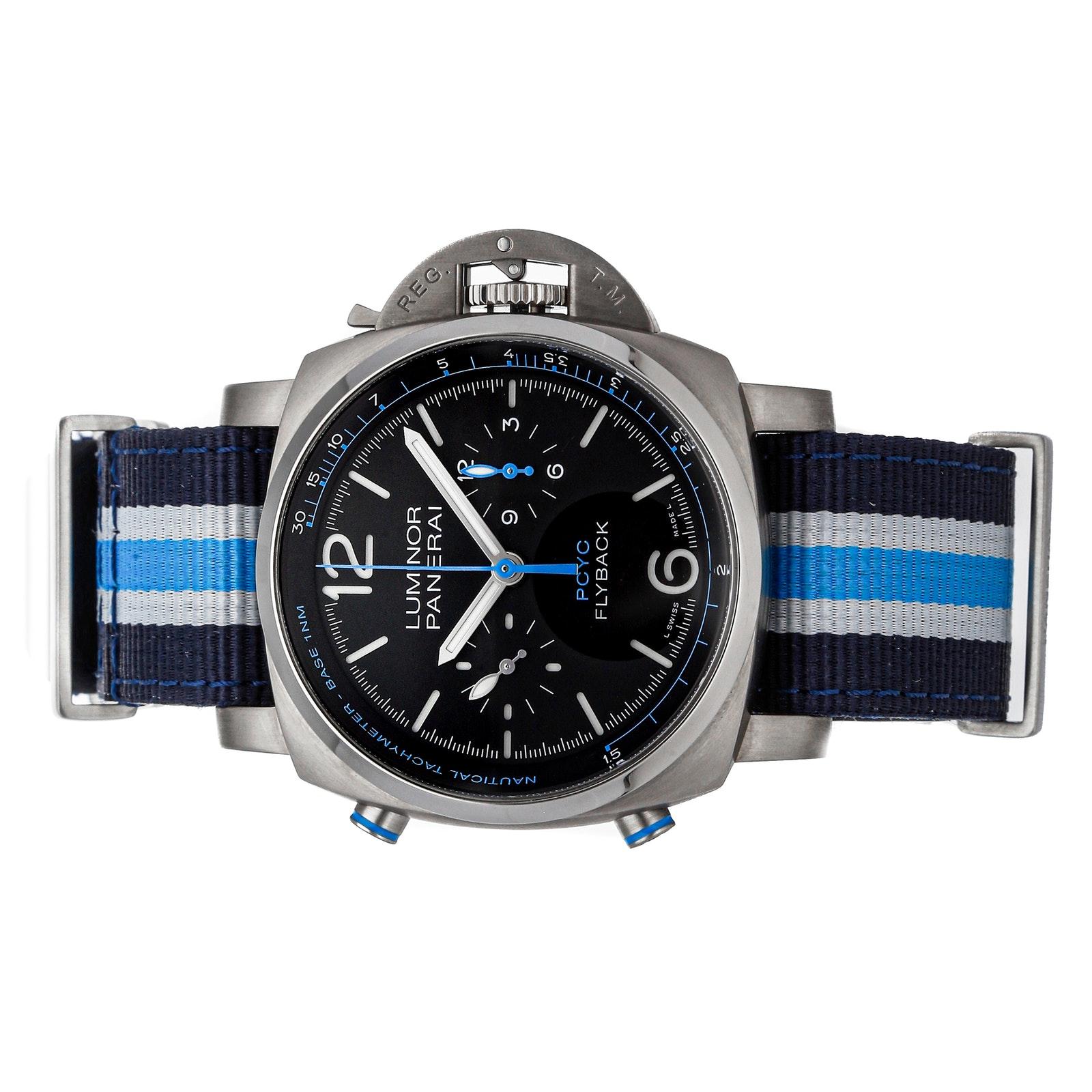 Pre-Owned Panerai Luminor Yachts Challenge PCYC Flyback Chronograph PAM ...