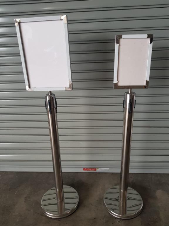 Queue pole signage(Portrait), Everything Else on Carousell