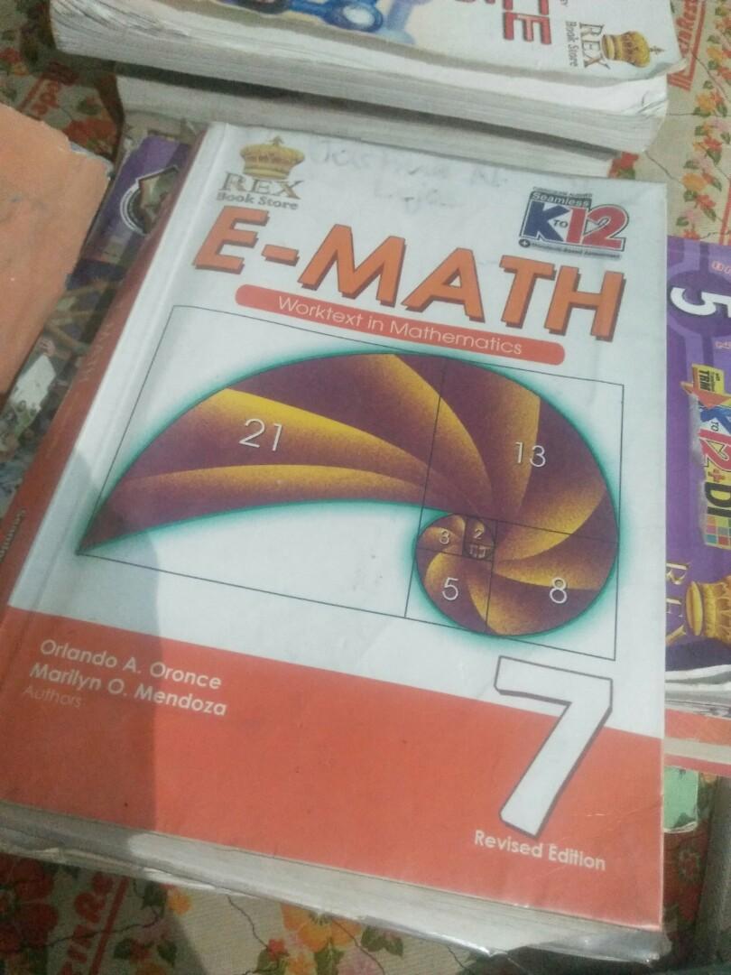 REX E-MATH BOOK FOR GRADE 7, Hobbies & Toys, Books & Magazines ...