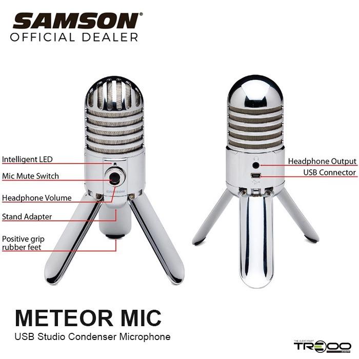 [Official] SAMSON Meteor USB Cardioid Condenser USB Microphone, Audio ...