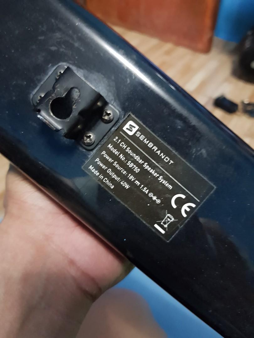 Sembrandt SB750 Soundbar (bluetooth w/remote), Hobbies & Toys, Music ...
