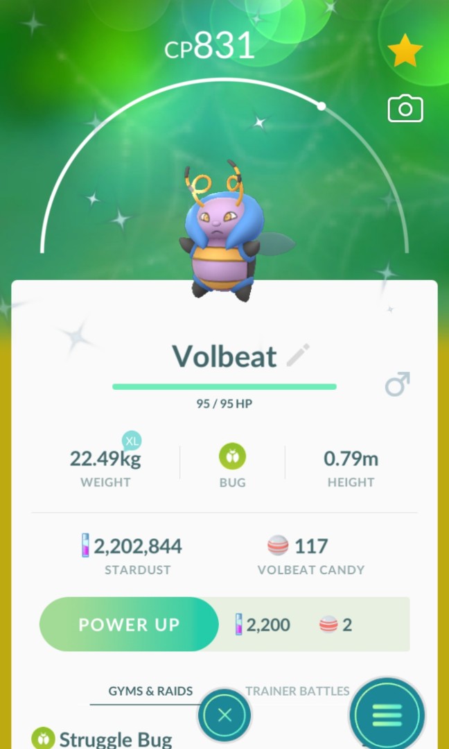 Shiny Volbeat, Video Gaming, Gaming Accessories, Game Gift Cards ...