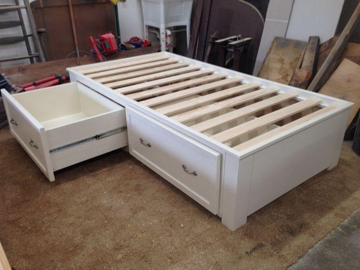 Single bed with storage drawers, Furniture & Home Living, Furniture ...