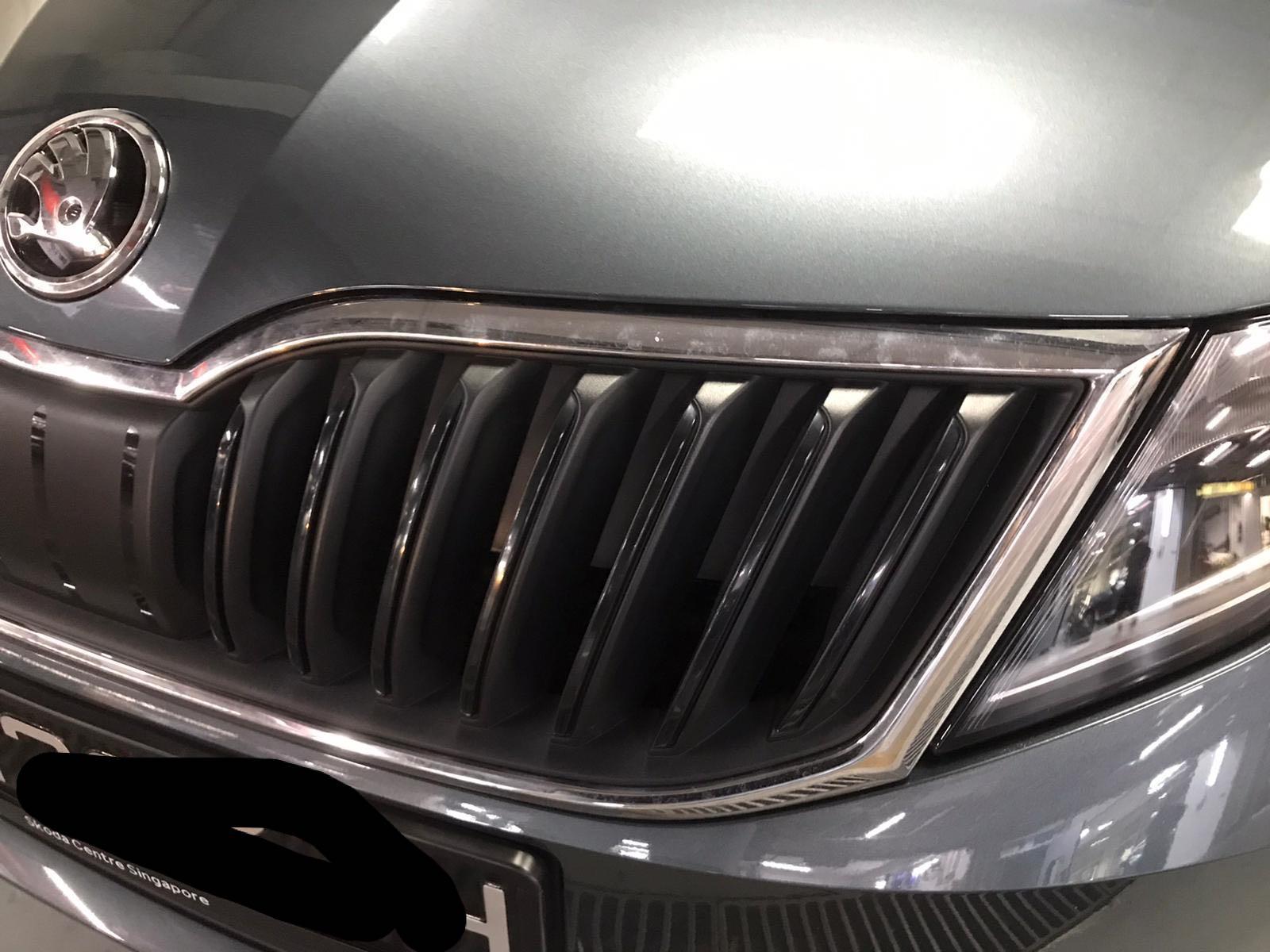 Skoda front grill sticker wrap, Car Accessories, Accessories on Carousell