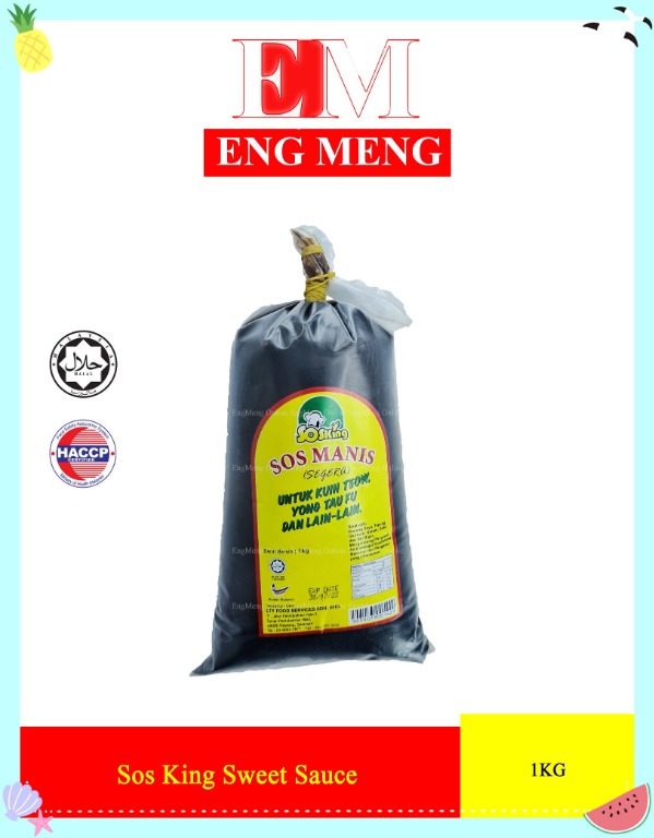 Sos King Sweet Sauce 1KG 酱王 甜酱 1KG Sos King Sos Manis 1KG, Food ...