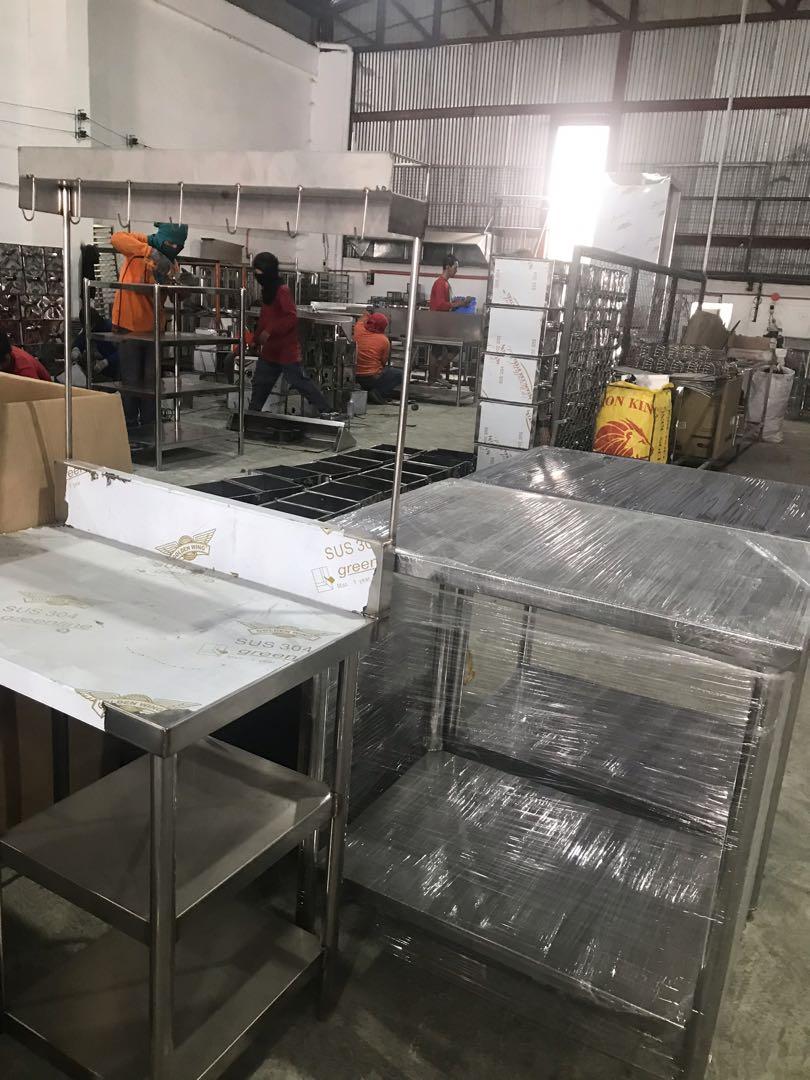 Stainless Stove Stand 2 burner Standard and Stainless Table, Furniture ...