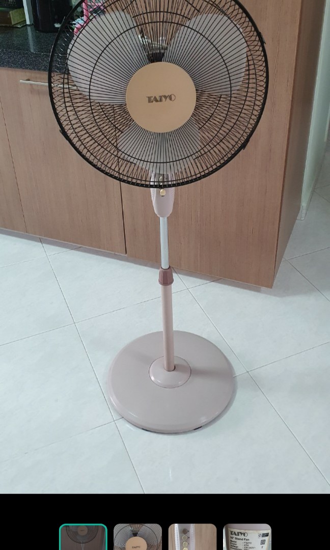 TAIYO 16" Stand fan, Home Appliances, Cooling & Air Care on Carousell