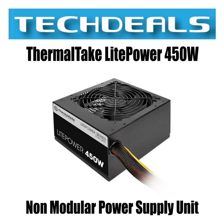 ThermalTake LitePower 450W Non Modular Power Supply Unit, Electronics ...