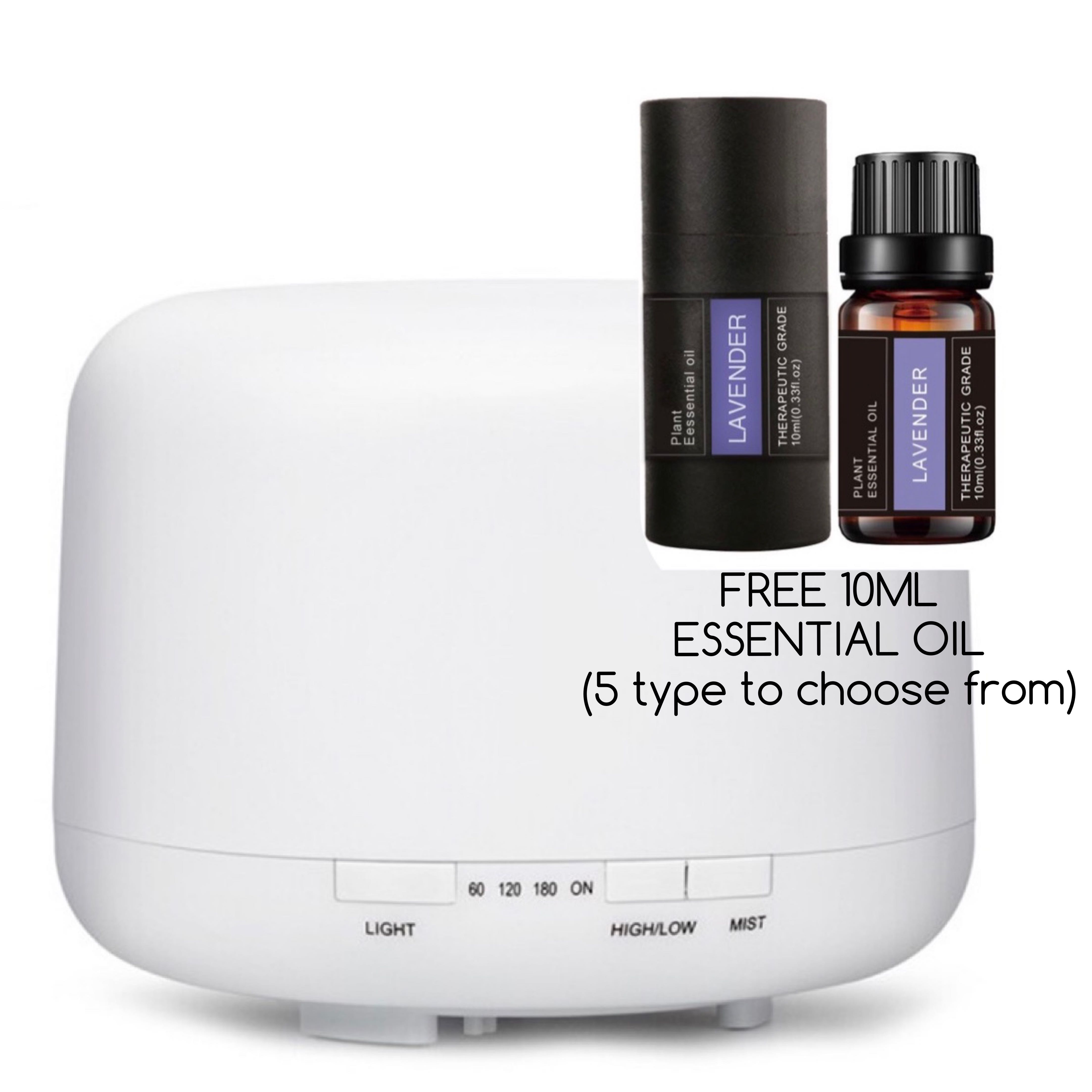 Ultrasonic Humidifier Diffuser 500ML (7 light colours), Home Appliances ...