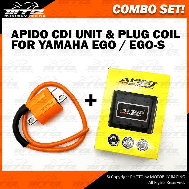 YAMAHA EGO / EGO-S HIGH PERFORMANCE CDI UNIT & PLUG COIL COMBO SET ...