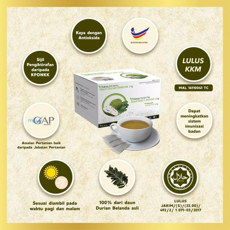 Adraa Soursop Tea, Food & Drinks, Beverages on Carousell