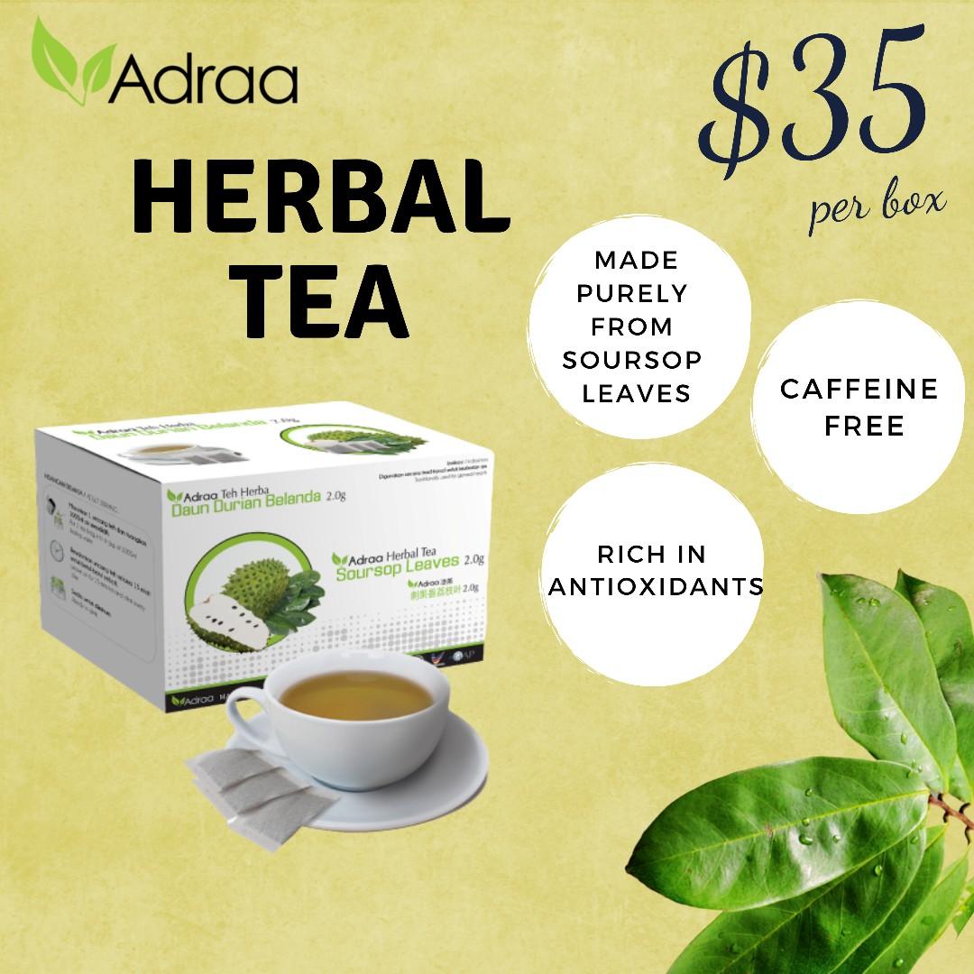 Adraa Soursop Tea, Food & Drinks, Beverages on Carousell