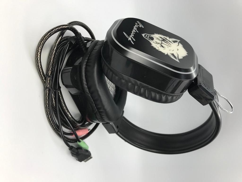 BADWOLF GENESIS GAMING HEADSET with Led RGB, with Mic Heavy Duty ...