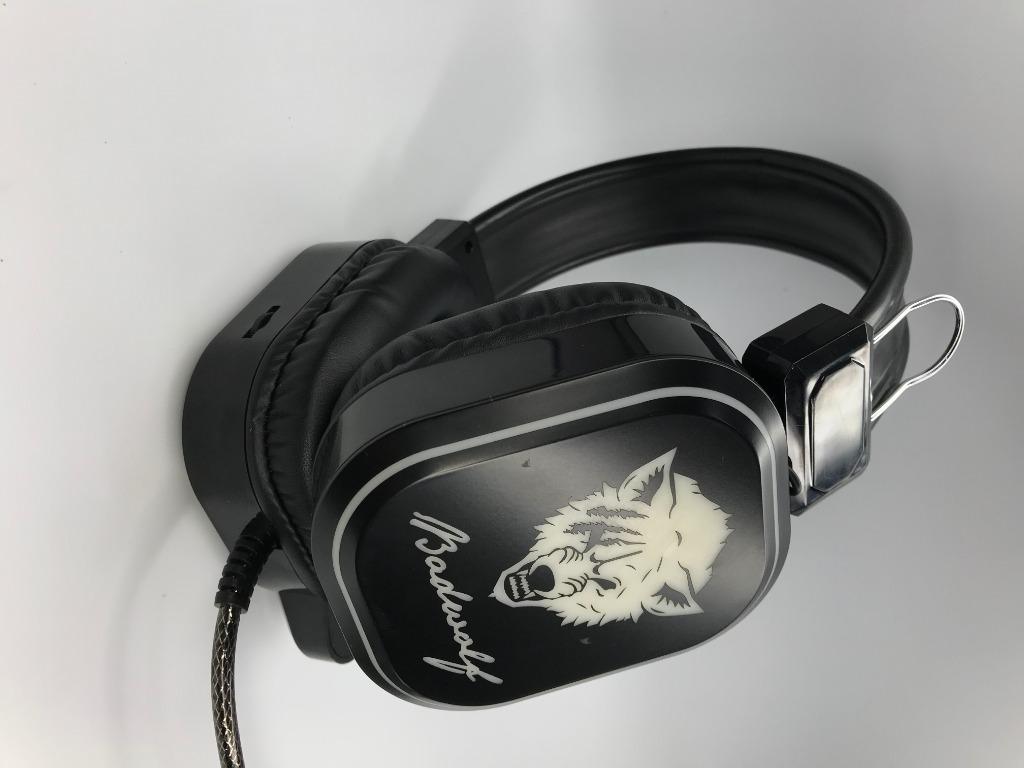 BADWOLF GENESIS GAMING HEADSET with Led RGB, with Mic Heavy Duty ...