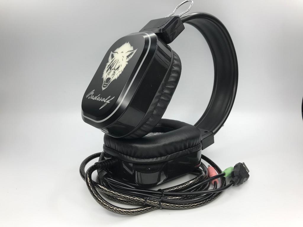 BADWOLF GENESIS GAMING HEADSET with Led RGB, with Mic Heavy Duty ...