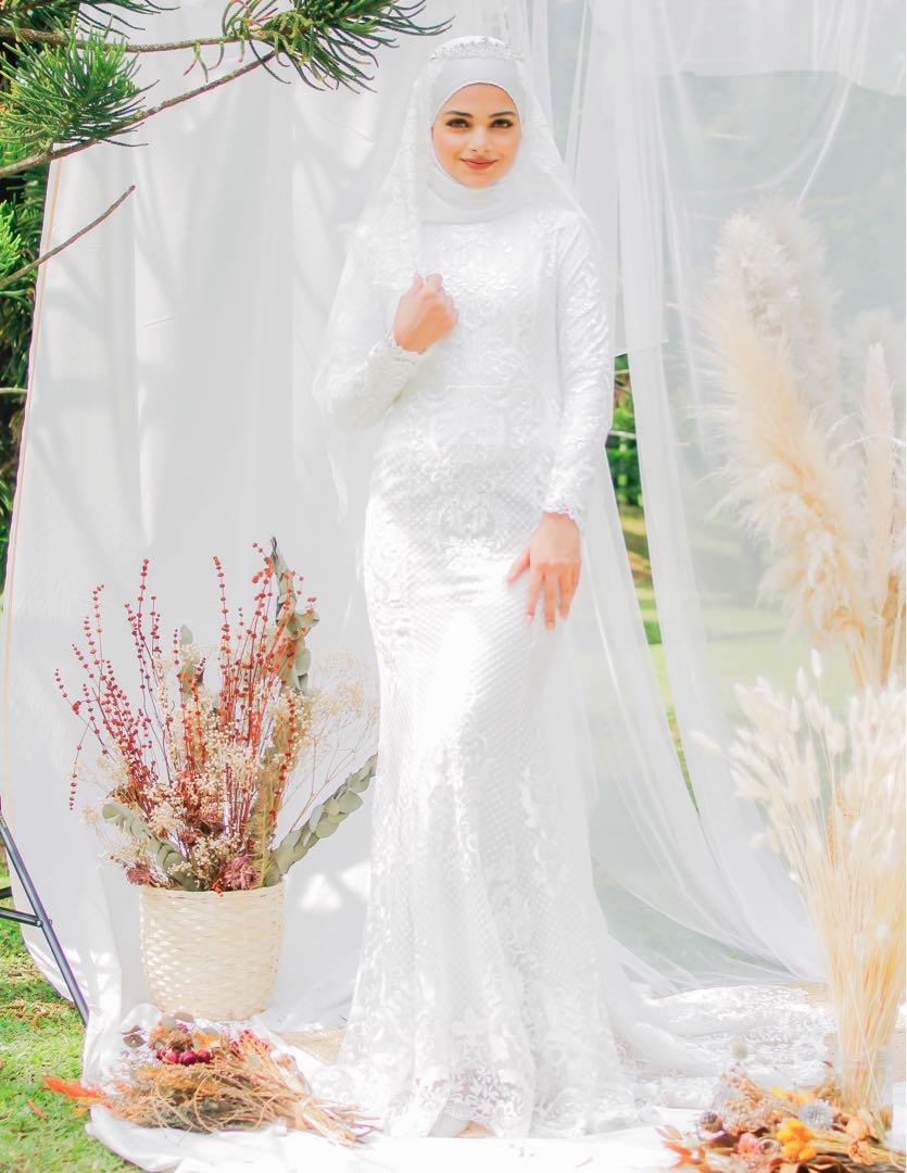 Dress Nikah Hijabistahub , Women's Fashion, Dresses & Sets, Traditional ...