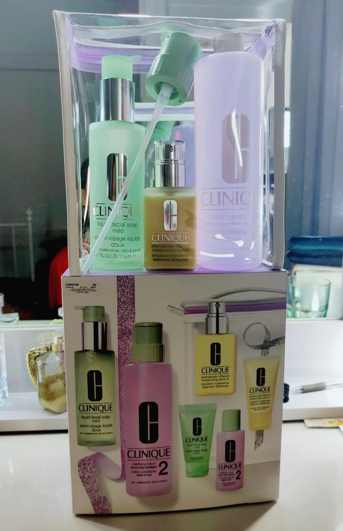 Clinique Limited Edition 3-step set Authentic, Beauty & Personal Care ...