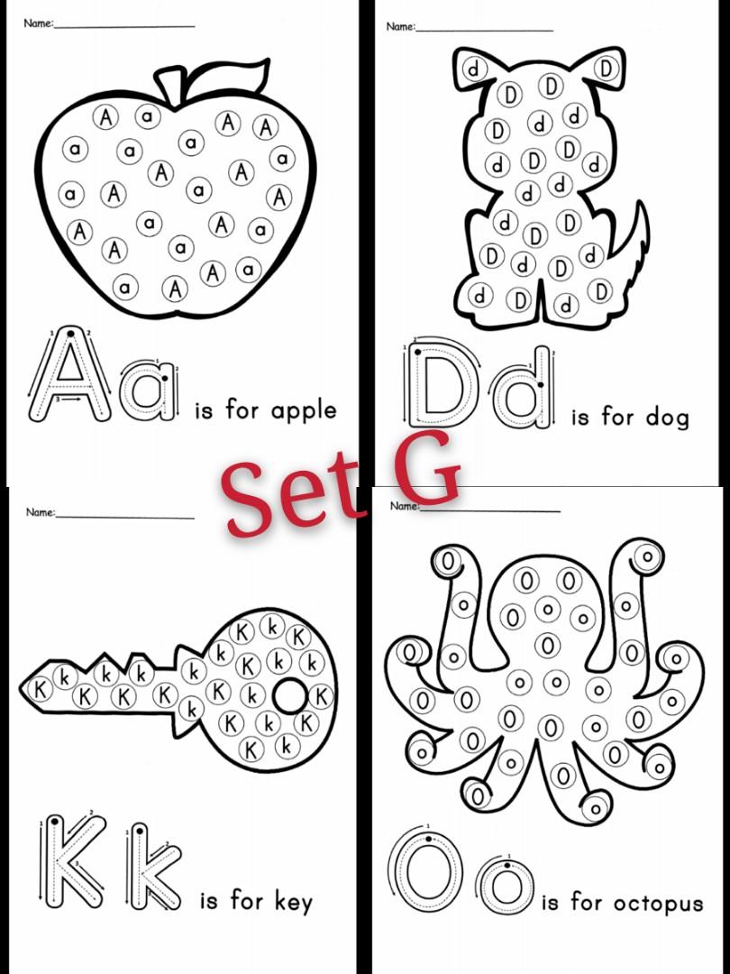 English - My 26 Alphabet Book From A to Z tracing recognise worksheet ...