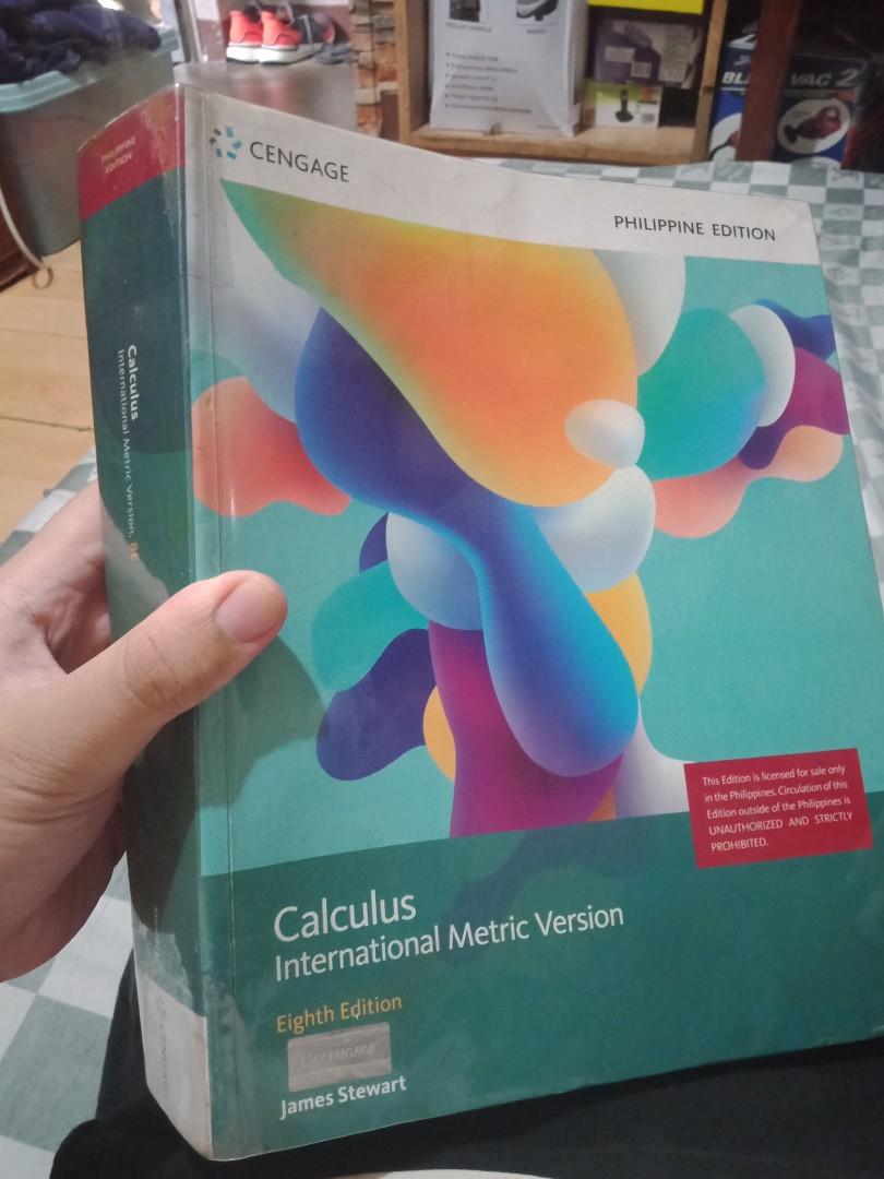 James Stewart "Calculus" 8th edition International Metric Version Phil ...