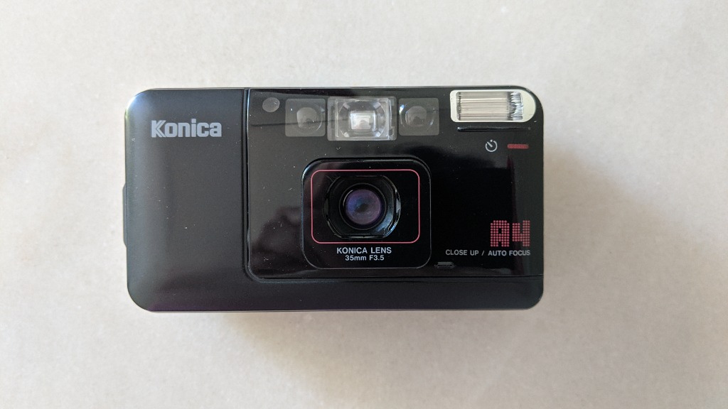 KONICA A4 BIG MINI FILM COMPACT POINT AND SHOOT CAMERA - USED IN GD ...
