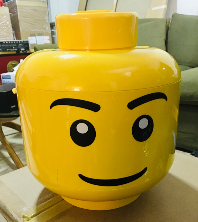 Lego Head Storage Box, Hobbies & Toys, Toys & Games on Carousell