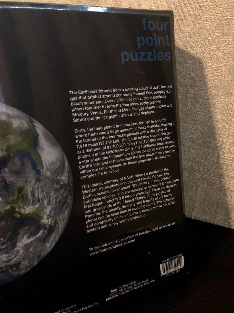 [現貨/開團夾單]NASA Four Point Puzzles月亮 地球 拼圖 The Moon The Earth Jigsaw ...