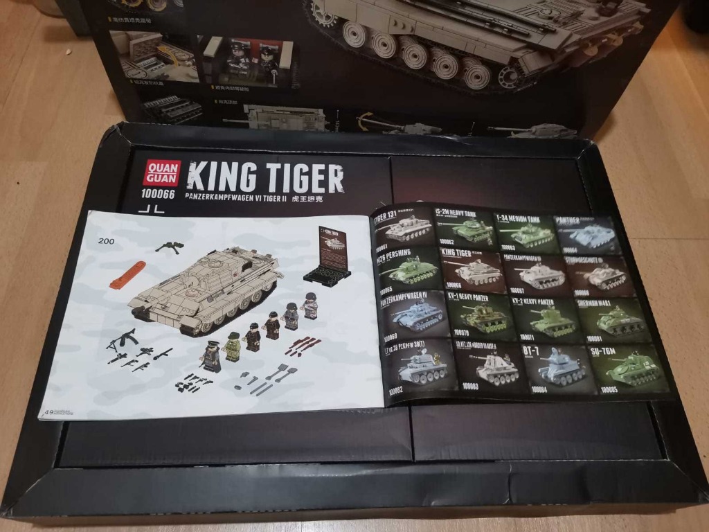 NEW! WWII German Tiger II tank, The King Tiger (Lego compatible ...
