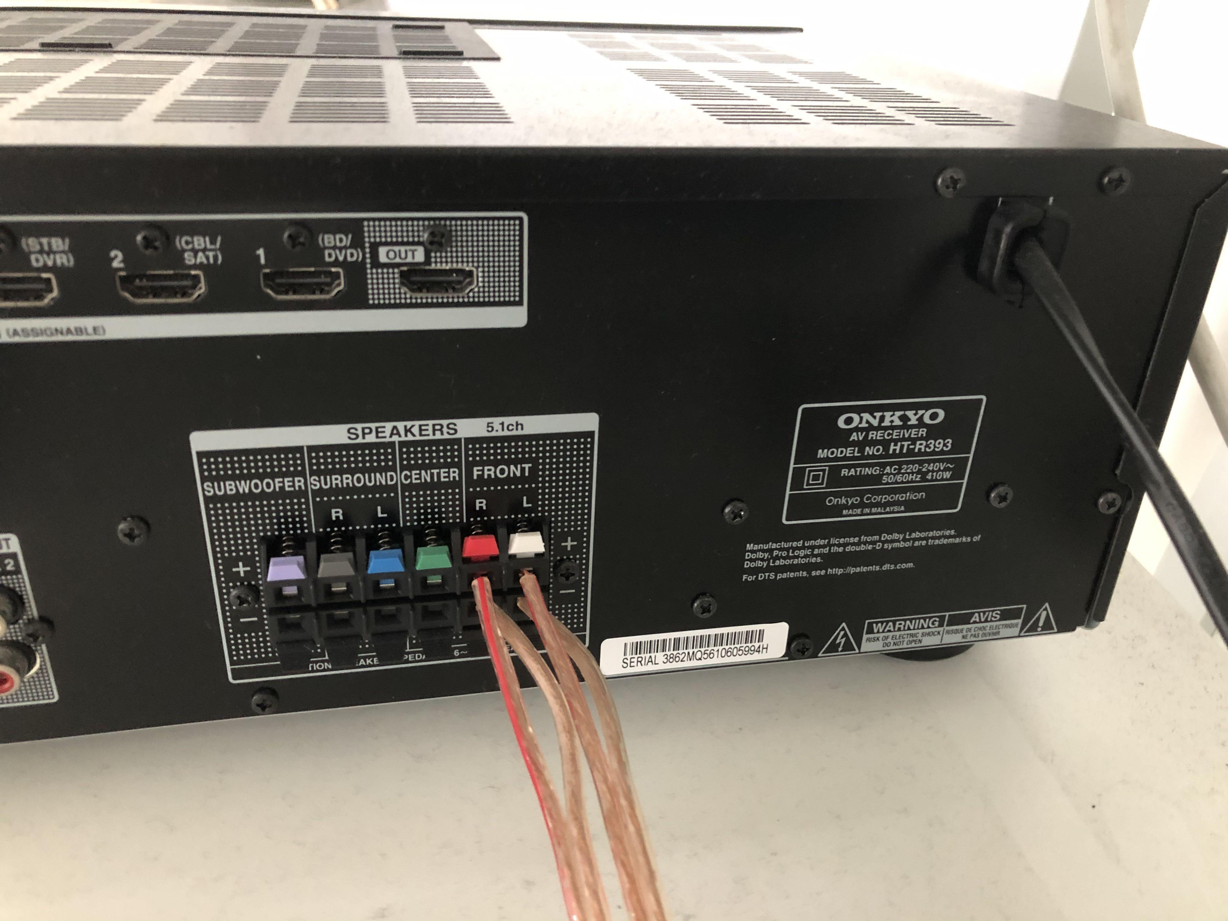 Onkyo HT-R393 5.1 Channel Home Theater Receiver & Speaker Package, Audio, Soundbars, Speakers ...