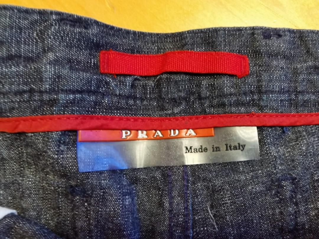 Prada Bootcut Jeans (31"), 男裝, 褲＆半截裙, 牛仔褲 - Carousell